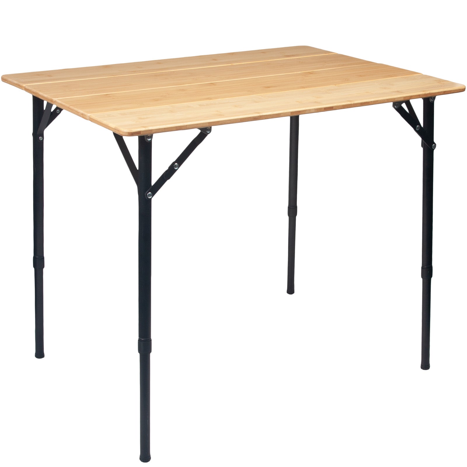 ViaMondo Premium Campingtisch Boa IV 100x65cm Bambustisch Klapptisch C